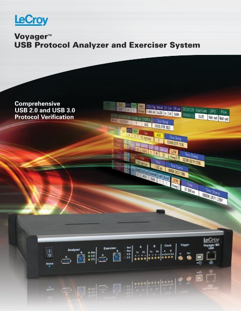 Voyager USB Protocol Analyzer and Exerciser ... - Teledyne LeCroy Voyager USB Protocol Analyzer and Exerciser ... - Teledyne LeCroy