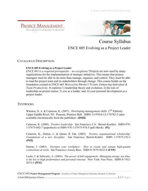 project management course outline pdf