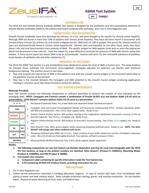 ASMA Test System - ZEUS Scientific