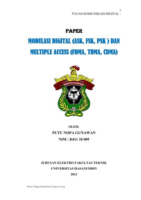 MODULASI DIGITAL (ASK, FSK, PSK ) DAN MULTIPLE ACCESS ...