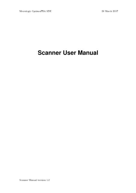 Scanner User Manual - VIC Computer (HK)