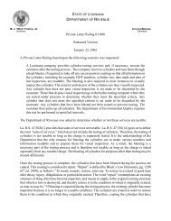Private Letter Ruling Redacted Version No. 08-023 ... - Louisiana