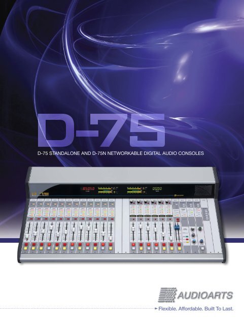 D-75 & D-75N Brochure (Inkjet) - Audioarts