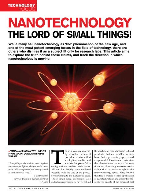 nanotechnoloGy - EFY Magazine