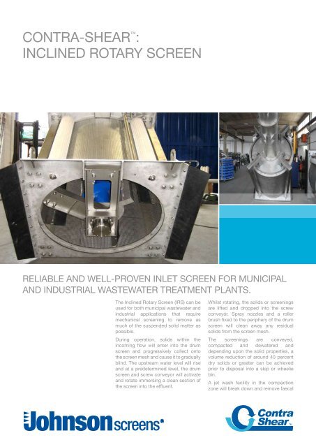 Inclined Rotary Screen.pdf - Johnson Screens