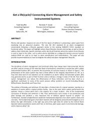 Alarm Rationalization of DeltaV Systems - exida