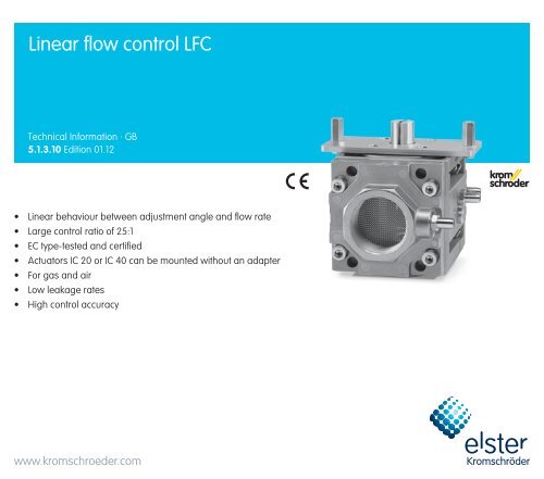Linear Flow Control LFC Technical Information - Combustion 911