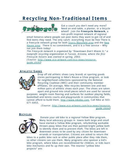 Recycling Non-Traditional Items