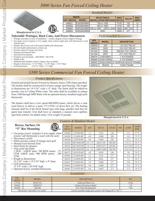 2005-2006 TPI Mechanical Heat Catalog with Technical ... - Heater