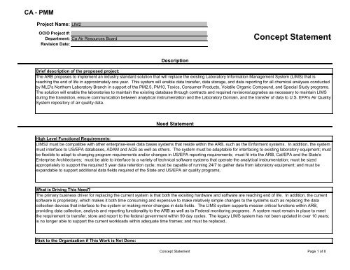 Laboratory Information Management System Upgrade Project