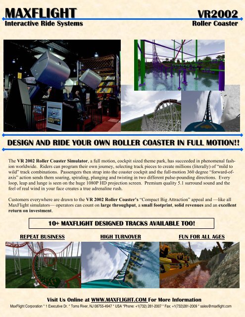 VR2002 New Brochure - MaxFlight Corporation