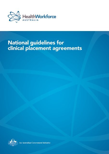 National guidelines for clinical placement agreements - Health ...