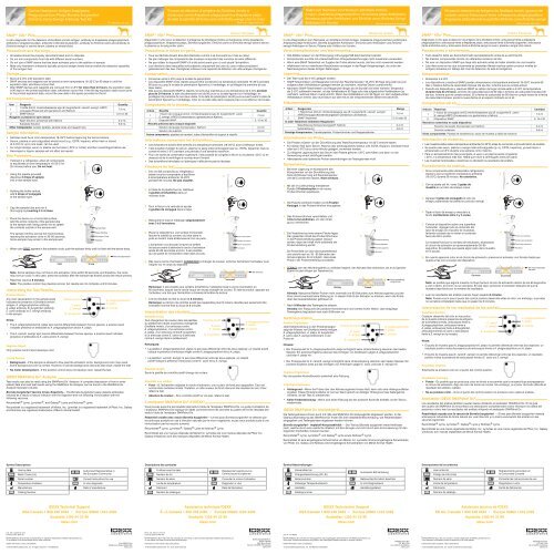 SNAP* 4Dx* Plus VorsichtsmaÃ nahmen und Warnhinweise ...