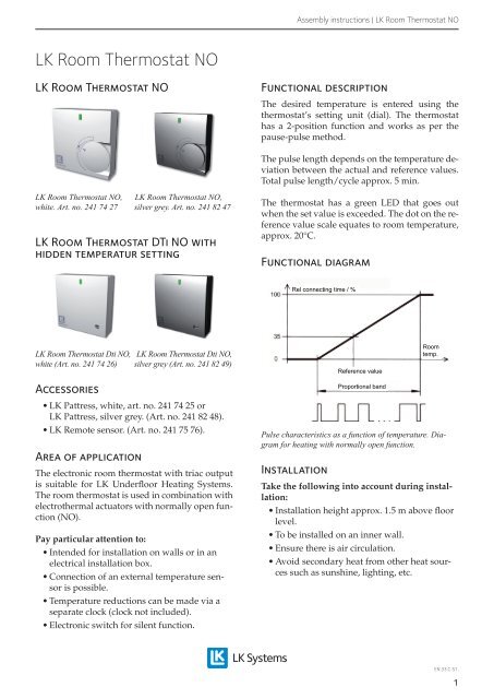 EN.33.C.51_LK Room Thermostat NO.indd - LK Systems AB