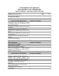 Safety Committee Inspection Checklist
