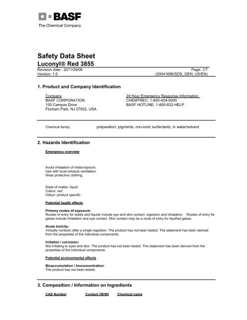 Safety Data Sheet