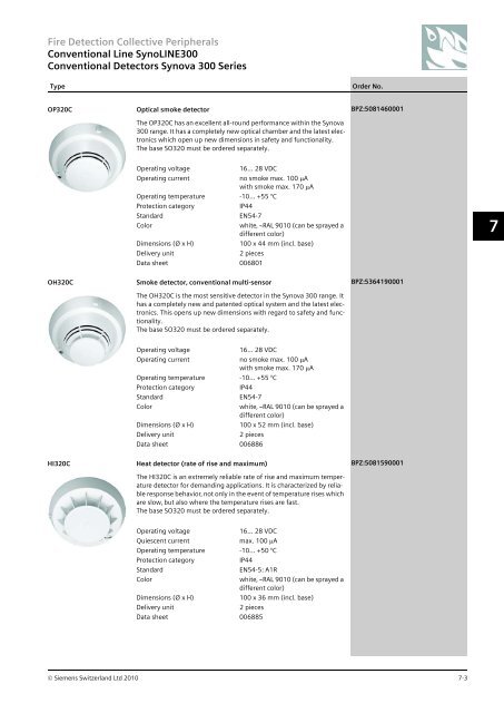 Conventional fire detecto