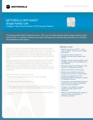 Tellabs 1600-612 Single Family Unit (SFU) ONT - MoCA