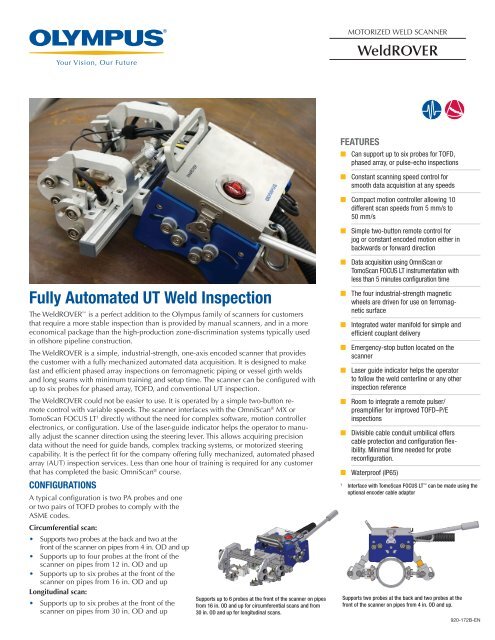 Motorized Weld Scanner -WeldROVER - Epsilon NDT