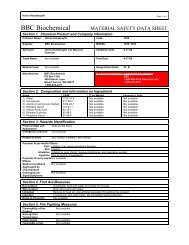 MSDS - BBC Biochemical