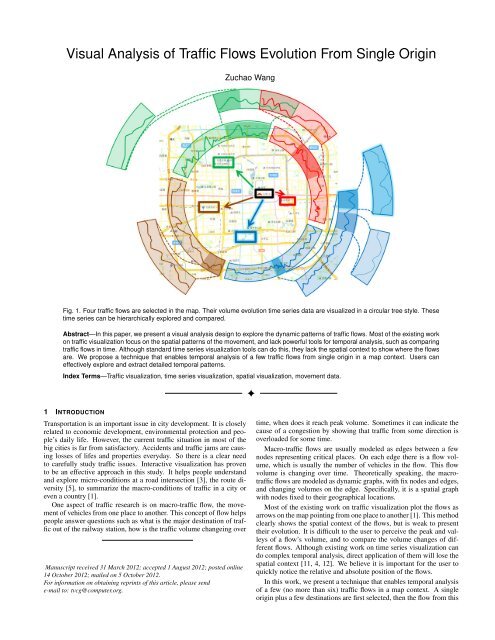 Visual Analysis of Traffic Flows Evolution From Single Origin