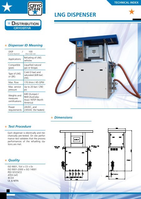LNG DISPENSER - Cryostar