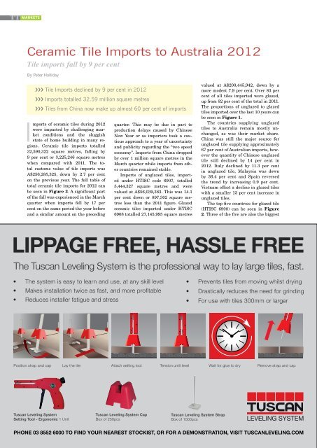 Tile & Glass Mosaic Import Statistics - Infotile