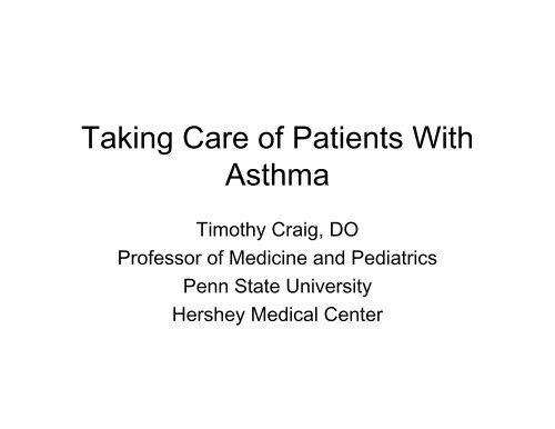Classification of Asthma Control