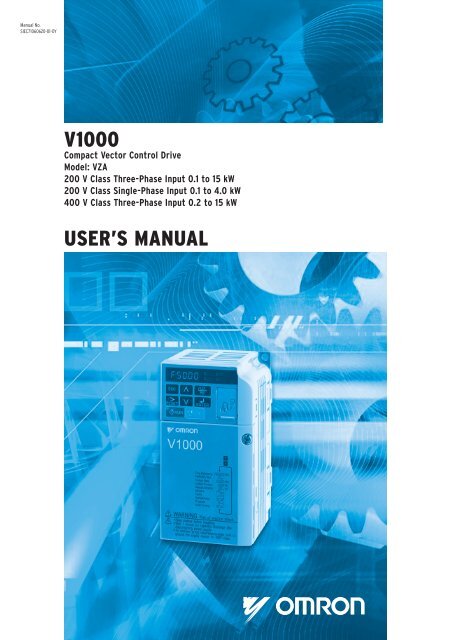 V1000 USER'S MANUAL - Valtek