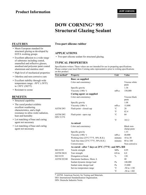 Dow Corning Silicone Sealant Specifications Order Cheap | www ...