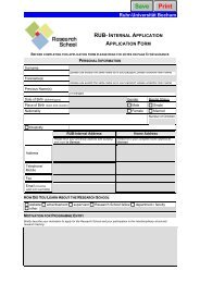 Application Form Research School doc2doc - RUB Research ...