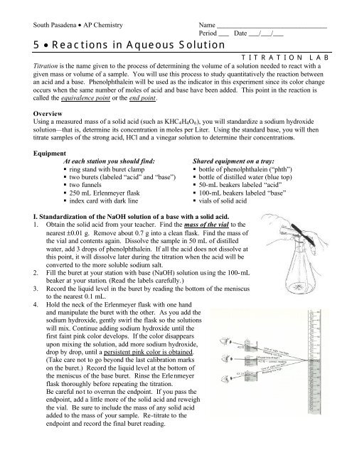 5 â ¢ Reactions in Aqueous Solution - Chemmybear.com