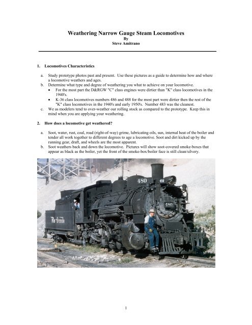 Weathering Narrow Gauge Steam Locomotives - Oklahoma Narrow ...