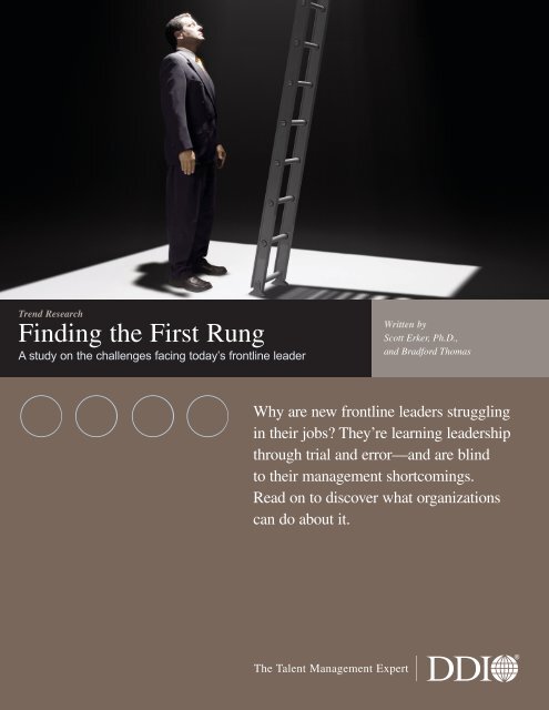 Finding the First Rung - Development Dimensions International