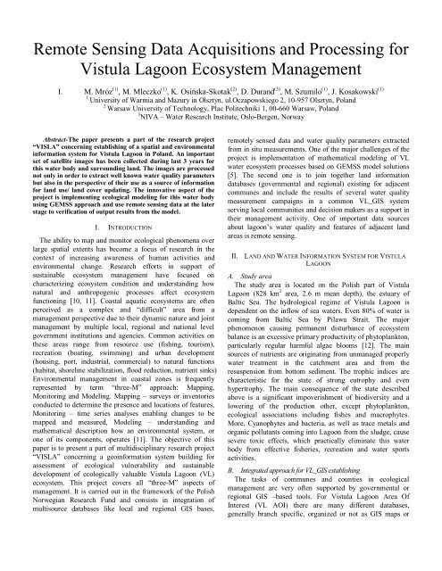 Preparation of Papers in Two-Column Format for the ... - visla