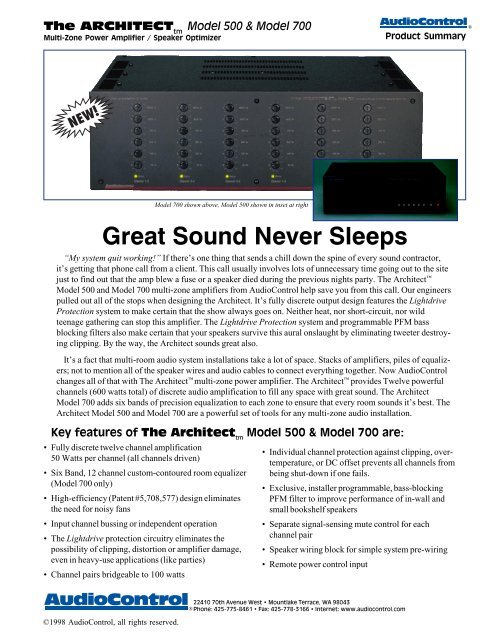 AudioControl The Architect Model 700