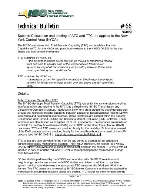 Technical Bulletin # Technical Bulletin # Technical Bulletin ...