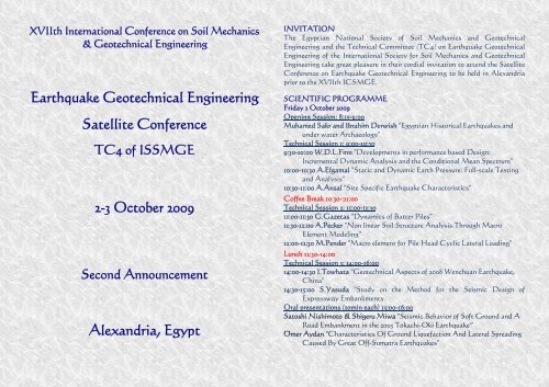 Earthquake Geotechnical Engineering Satellite Conference 2-3 ...