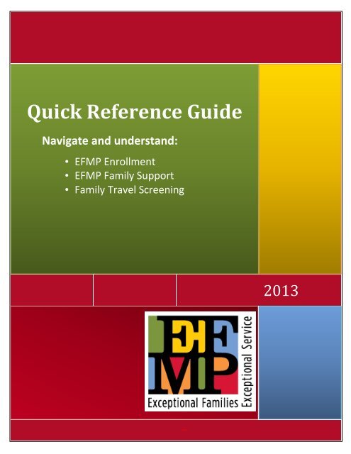 EFMP Quick Reference Guide