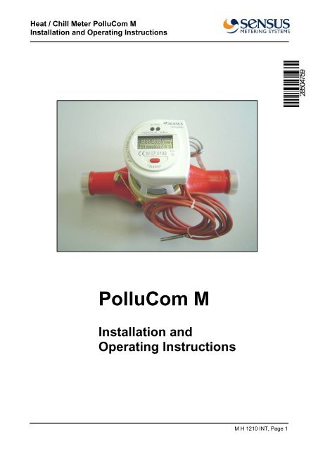 PolluCom M Installation and Operating Instructions - METERBUY