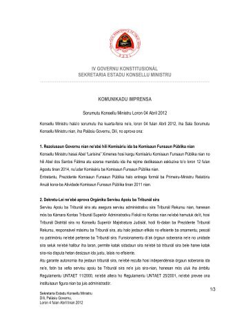 Timor-Leste.gov.tl Magazines