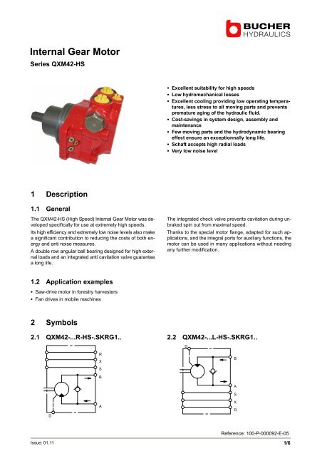 Internal Gear Motor - BUCHER HYDRAULICS