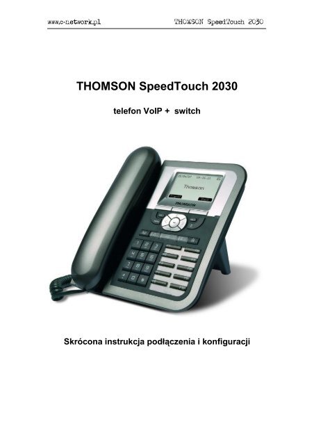 THOMSON SpeedTouch 2030 - C-Network