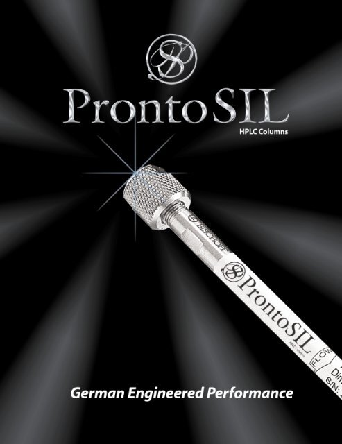 ProntoSIL Product Catalog - MAC-MOD Analytical Inc.