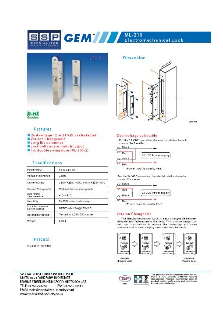 Microsoft PowerPoint - ml210 - Specialized Security