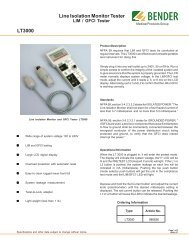 Line Isolation Monitor (LIM) LIM2000plusÂ® - Bender