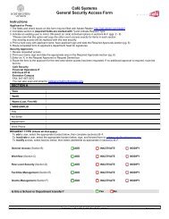 Security Access Request Form