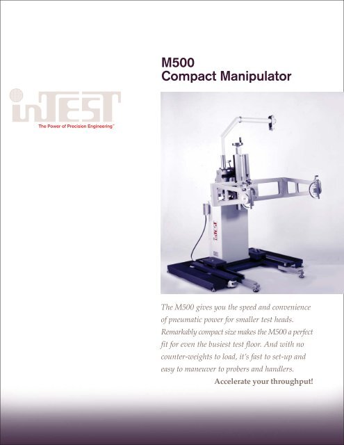 M500 Compact Manipulator Data Sheet - InTest Corporation