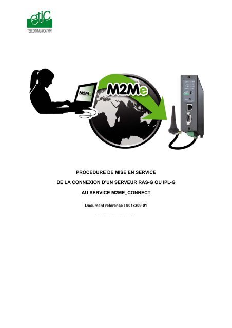 procedure de mise en service de la connexion d'un ... - Etic Telecom