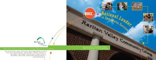RVCC 09-10 Annual Report.indd - Raritan Valley Community College